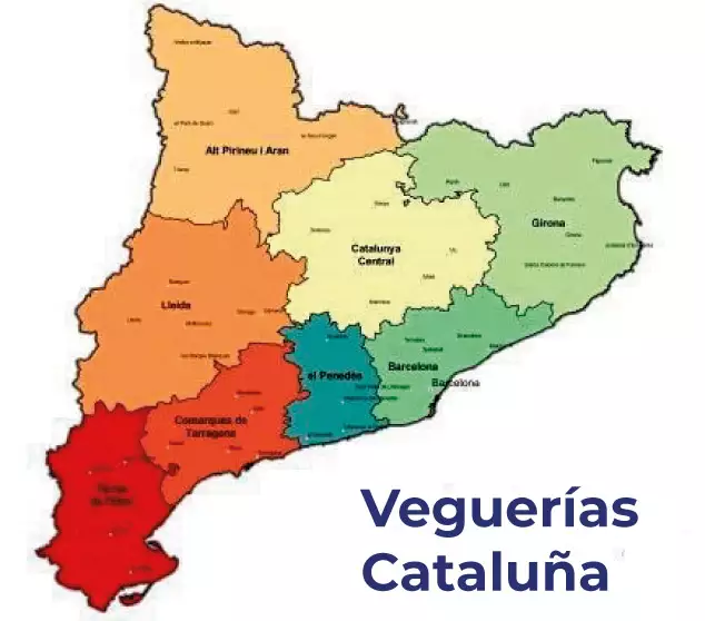 Las cuatro provincias de Cataluña